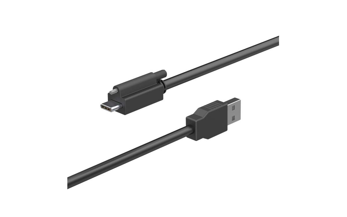 USB 3 Cable, C/A with screw locking mechanism – Luxonis